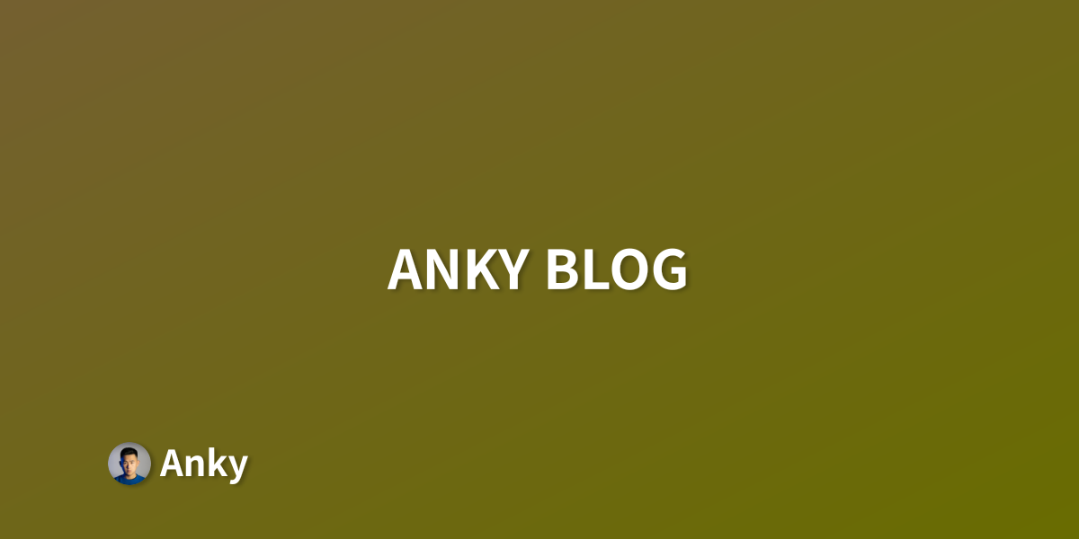 ANKY BLOG